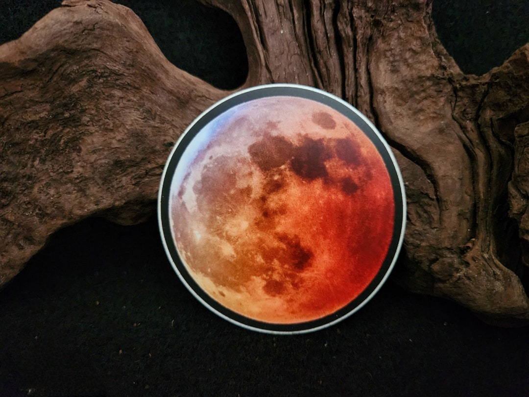 Sticker of the Super Blood Wolf Moon Lunar Eclipse of 2019 - Etsy