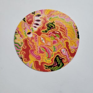 9 Pc. Psychedelic Art Trippy Sticker Pack - Etsy
