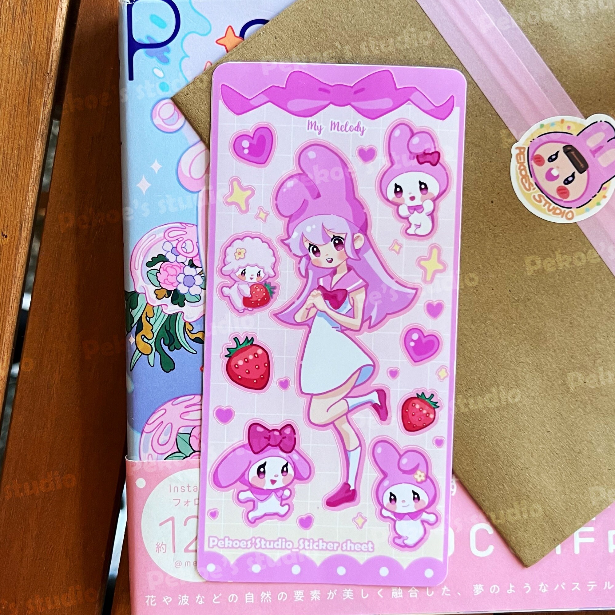 Kawaii Girl Characters Sticker Sheet - Etsy