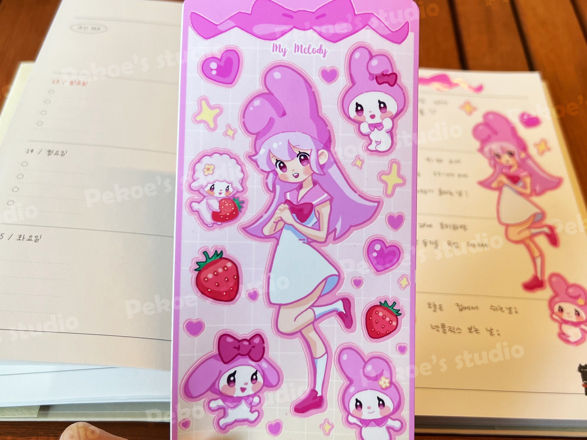 Kawaii Girl Characters Sticker Sheet - Etsy