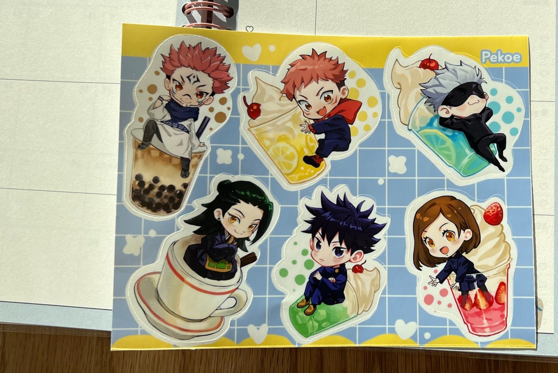 Kawaii Chibi Sticker Sheet / Anime Fan Made Sticker / Cute - Etsy