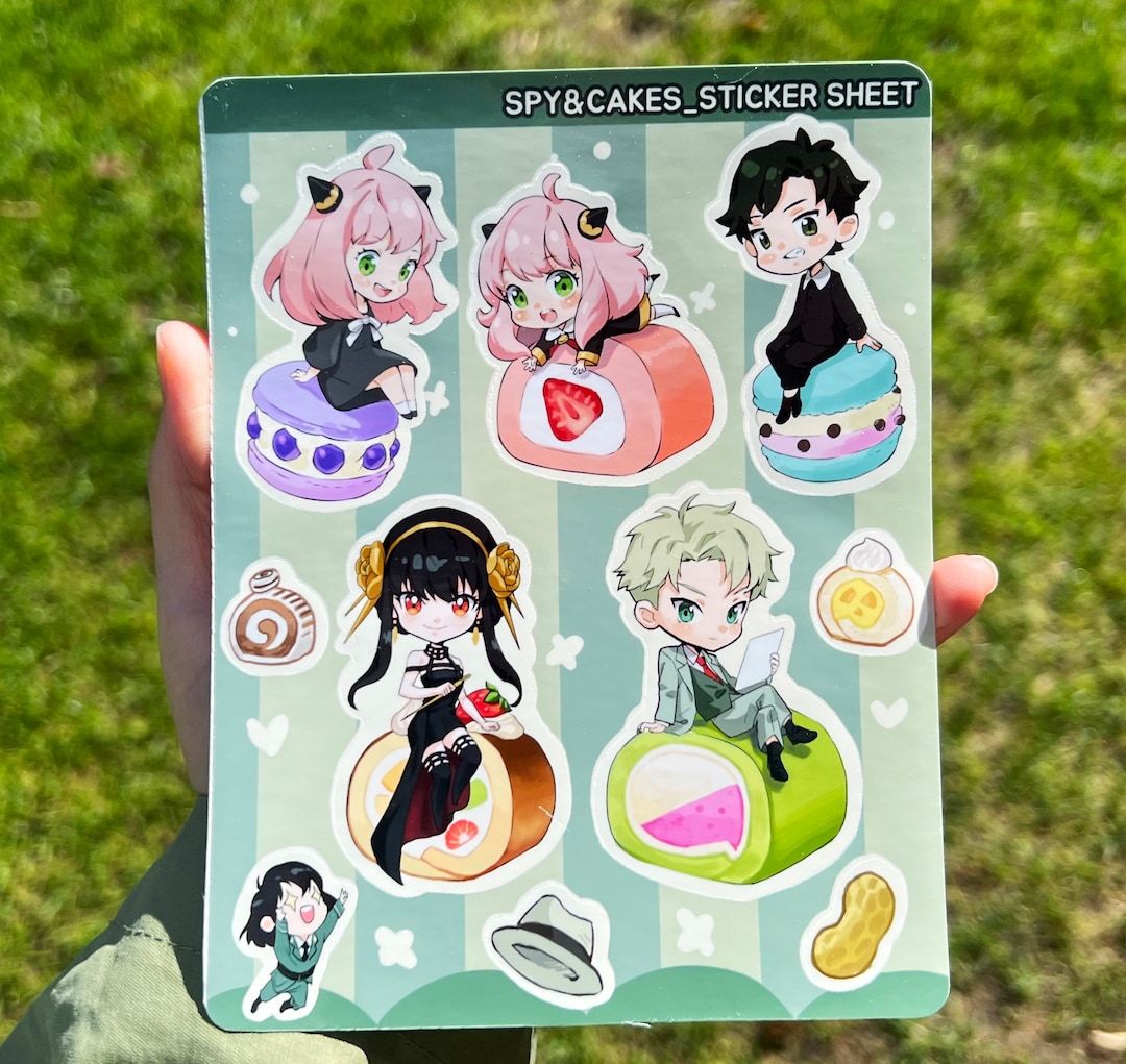 Kawaii Chibi Sticker Sheet / Anime Fan Made Sticker / Cute Diary ...