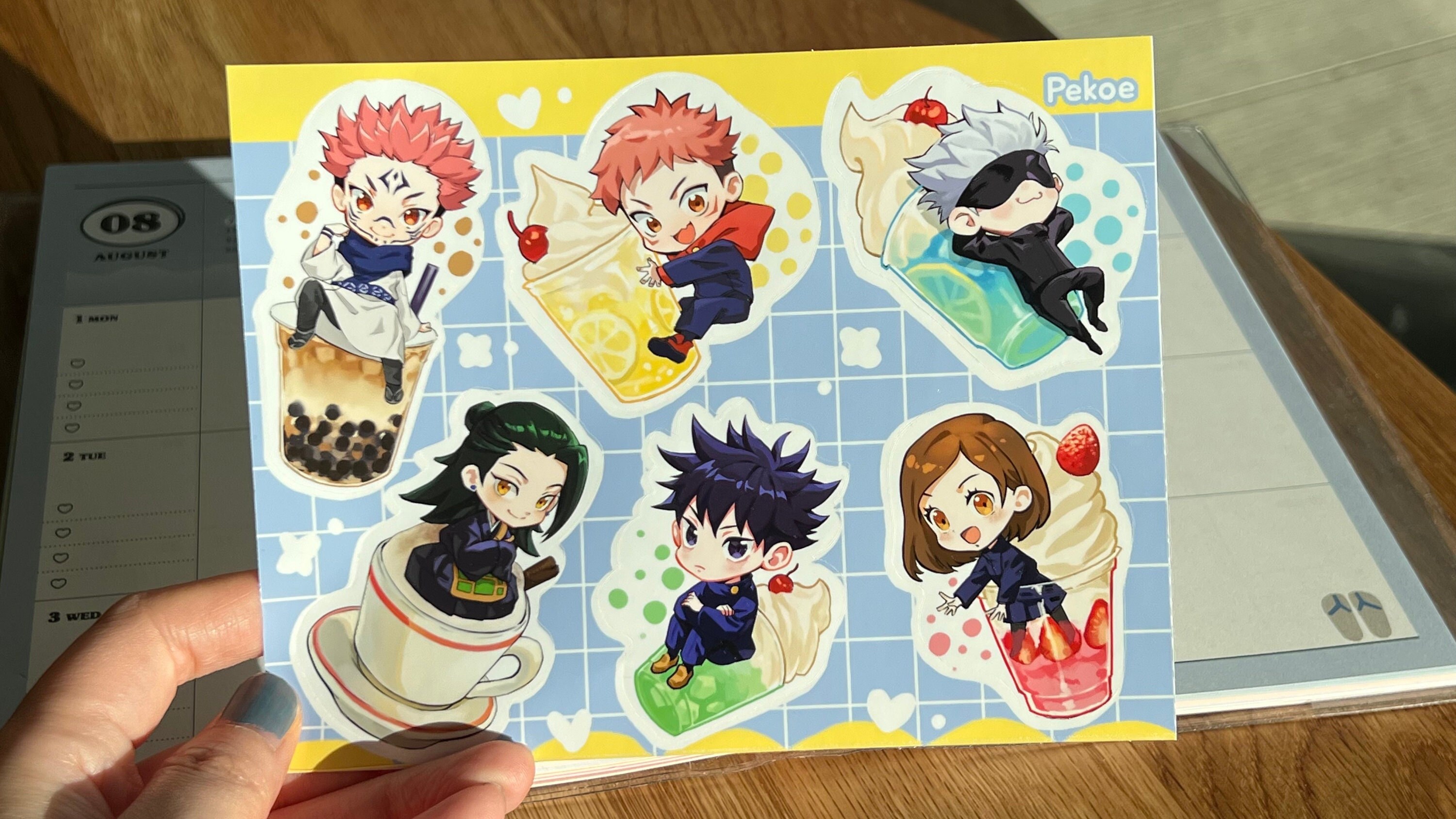 Kawaii Chibi Sticker Sheet / Anime Fan Made Sticker / Cute Diary ...