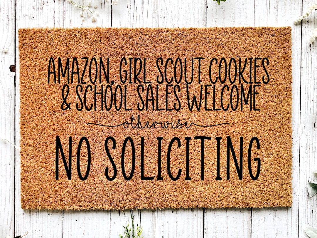 Funny Doormat, No Soliciting, Welcome Mat, Housewarming Gift, Home ...
