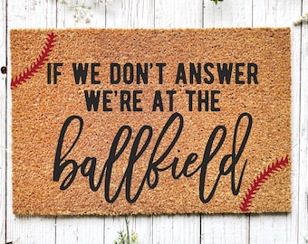 Baseball Welcome Mats, Baseball Doormat, Housewarming Gift, Baseball ...