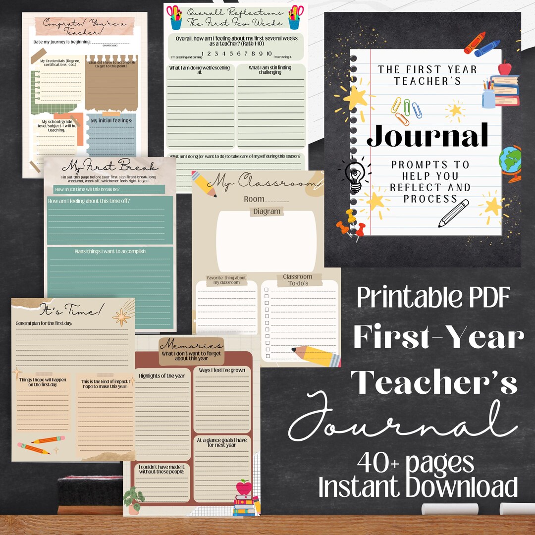 First Year Teacher's Journal, First Year Teaching Resource, First Year ...