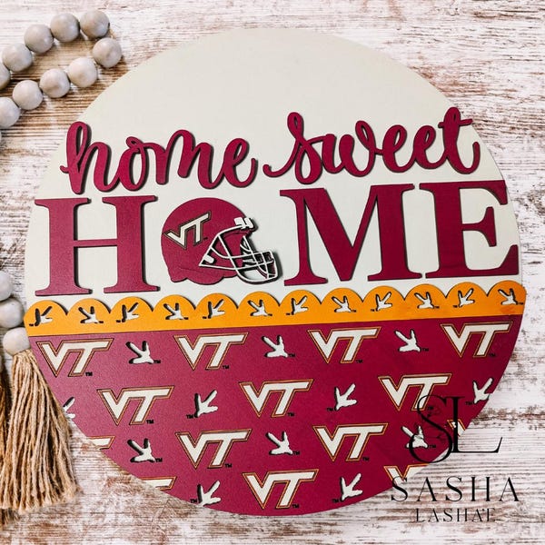 Virginia Tech Wreath - Etsy