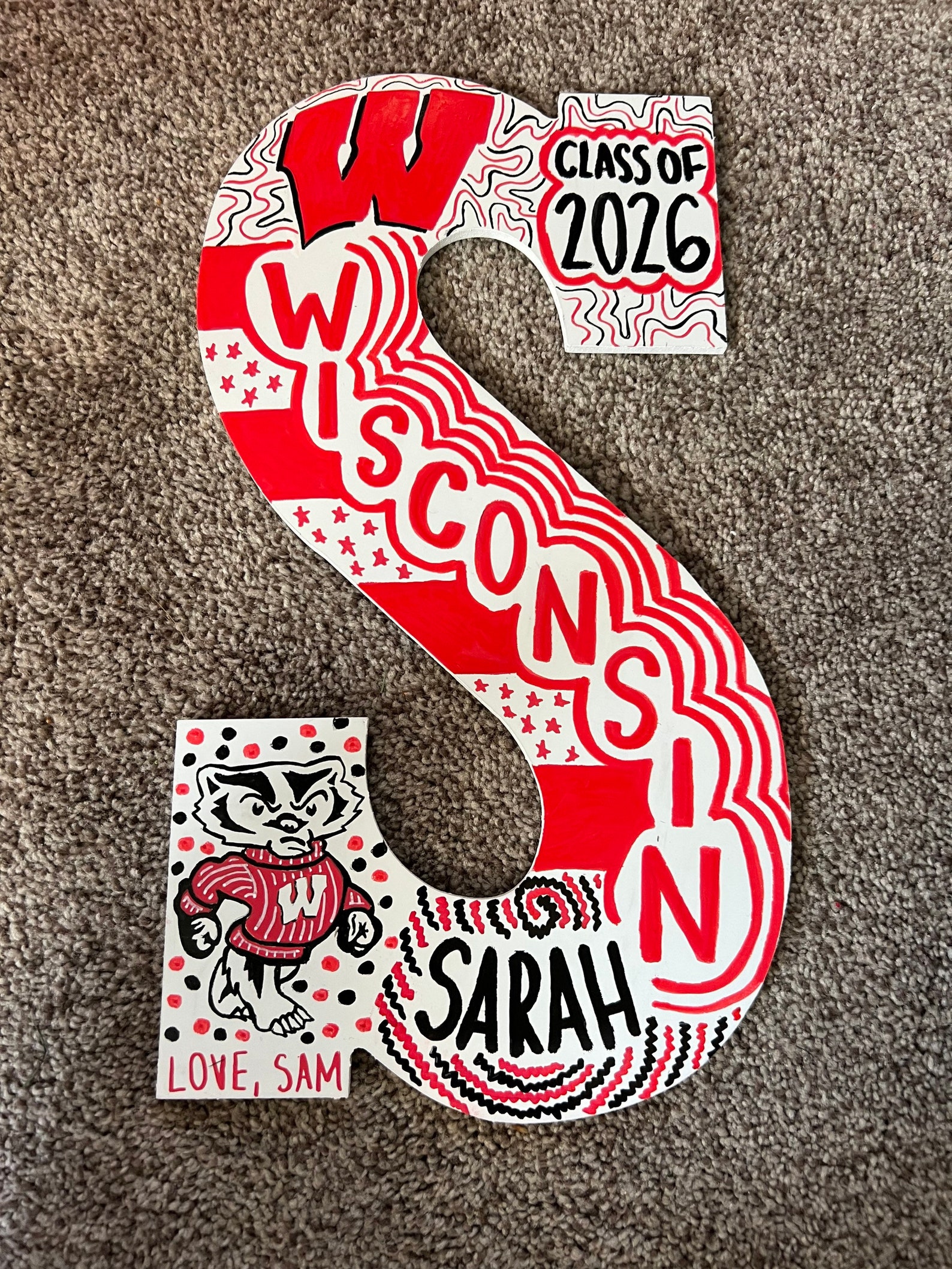 Custom College Letter - Etsy