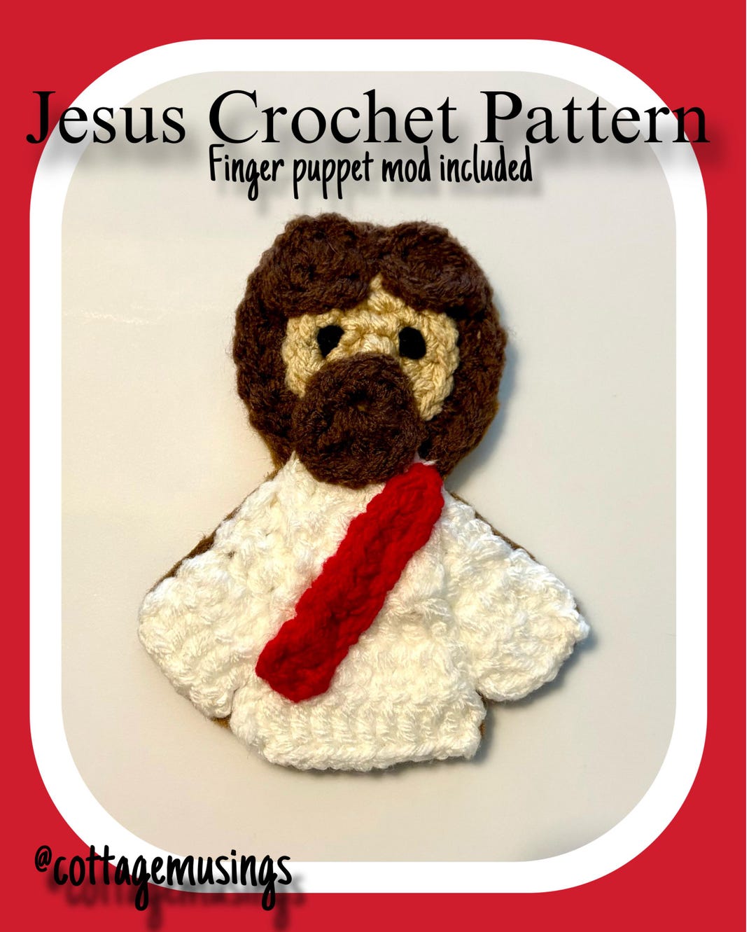 Jesus Crochet Pattern | Finger Puppet Mod | Crochet Pattern | Beginner ...