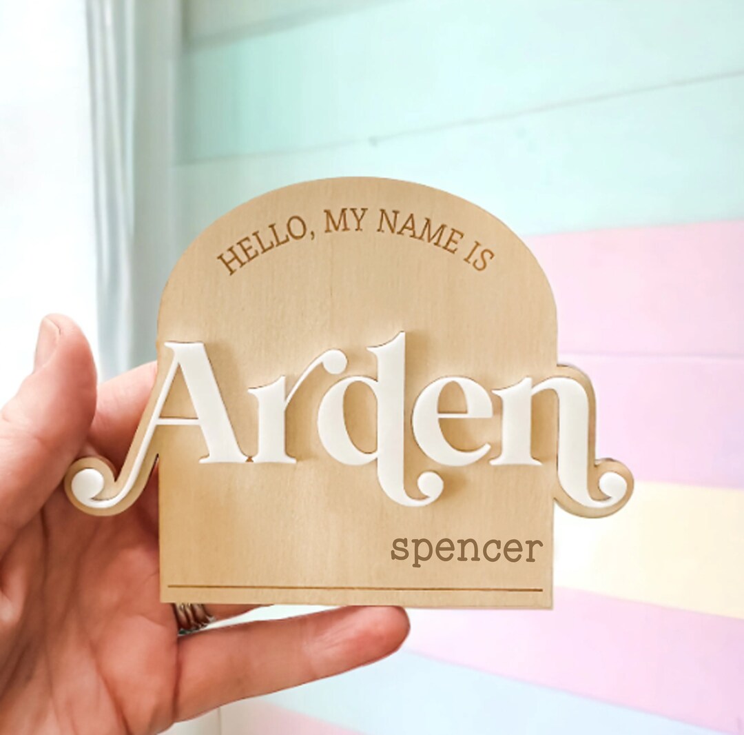 Name Announcement Sign, Newborn Name Announcement, Baby Name Sign ...