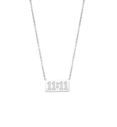 11:11 Angel Number Dainty Necklace 18K Gold Plated Tarnish Free Pendant ...