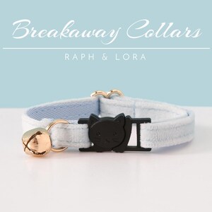 Breakaway Cat Collar With Quick Release Clasp, Baby Blue Velvet ...