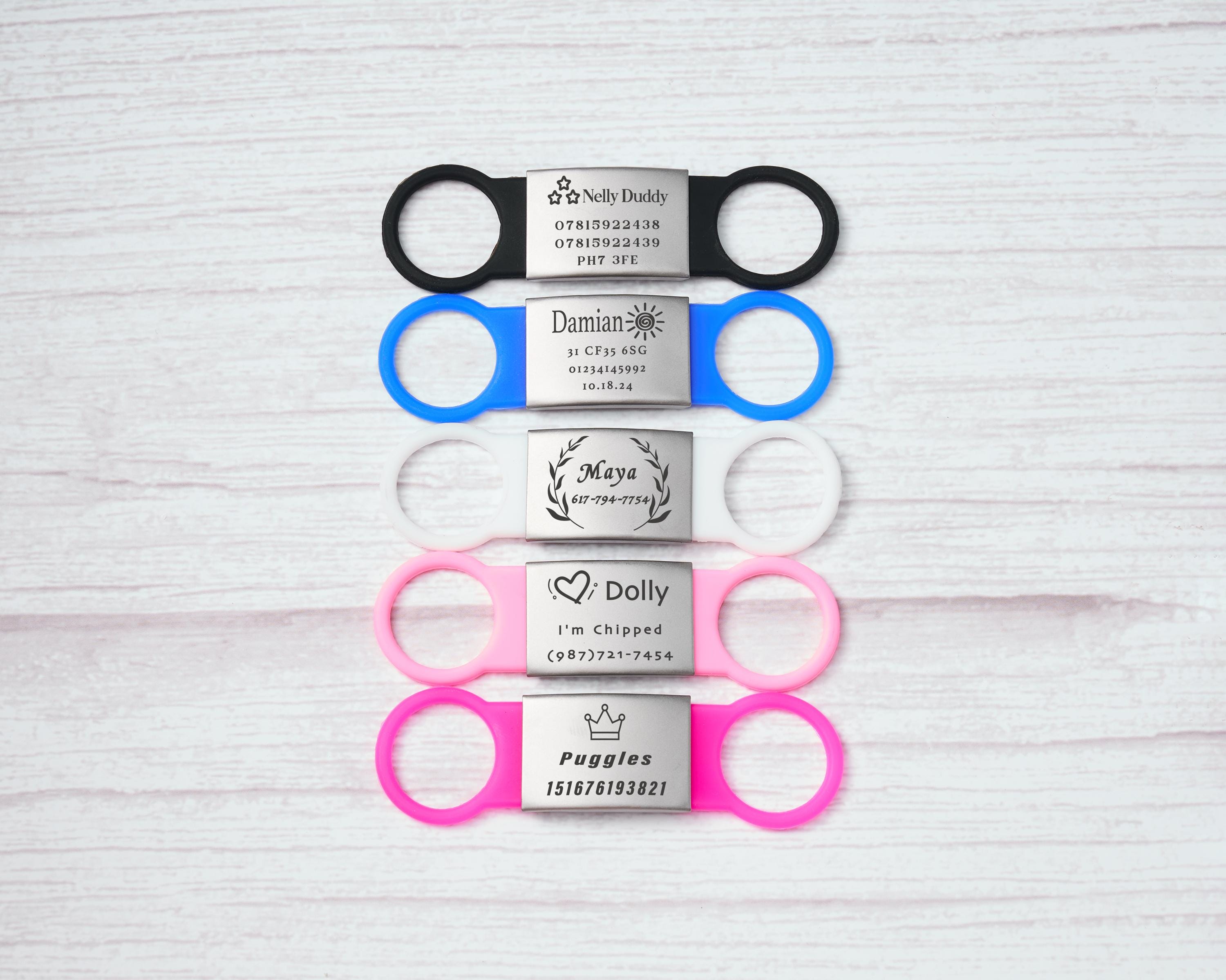 Engraved Detachable Name Tag for Dog Collar,personalized Hardware Slide ...