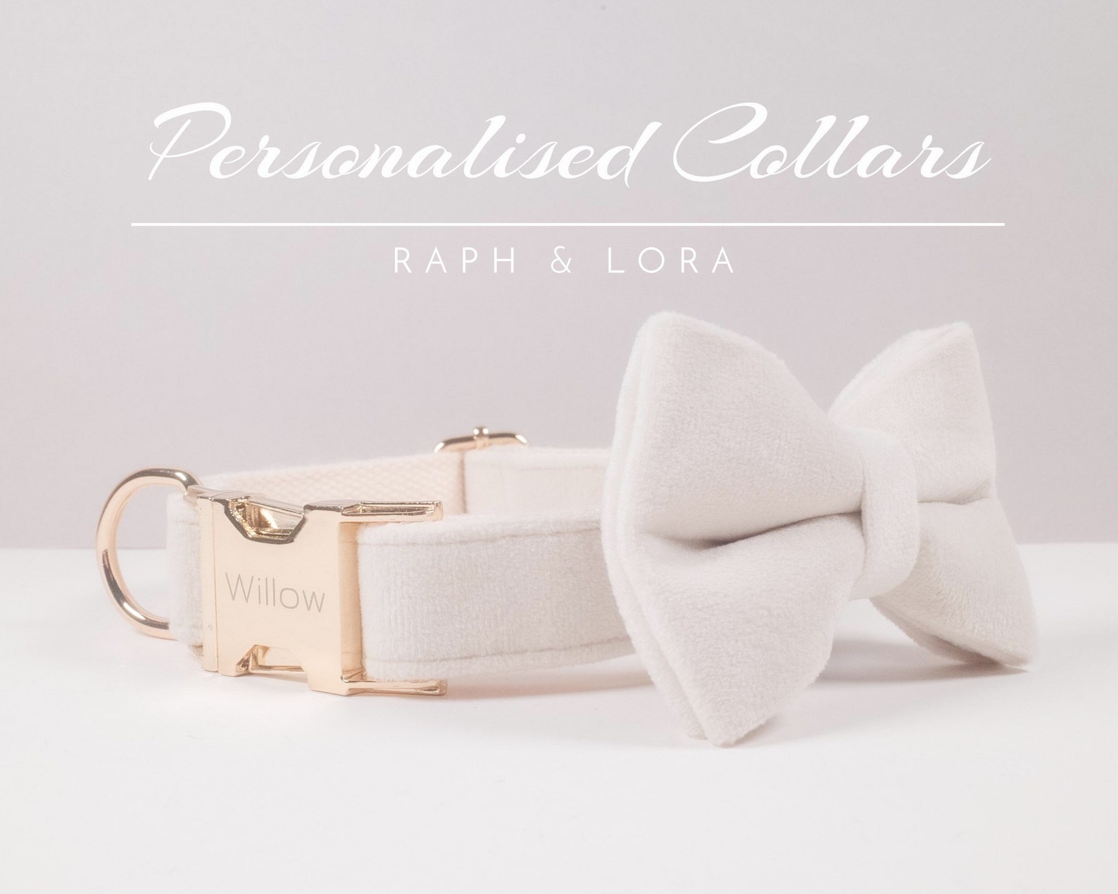 Personalized White Dog Collar and Leash Set,fancy Puppy Walking Set ...