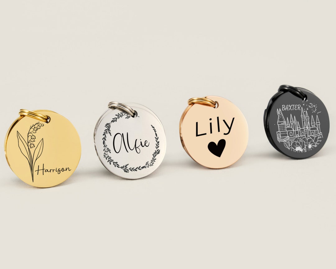 Fancy Custom Design Pet Tag for Dog Collar,cat Collar,personalized Dog ...