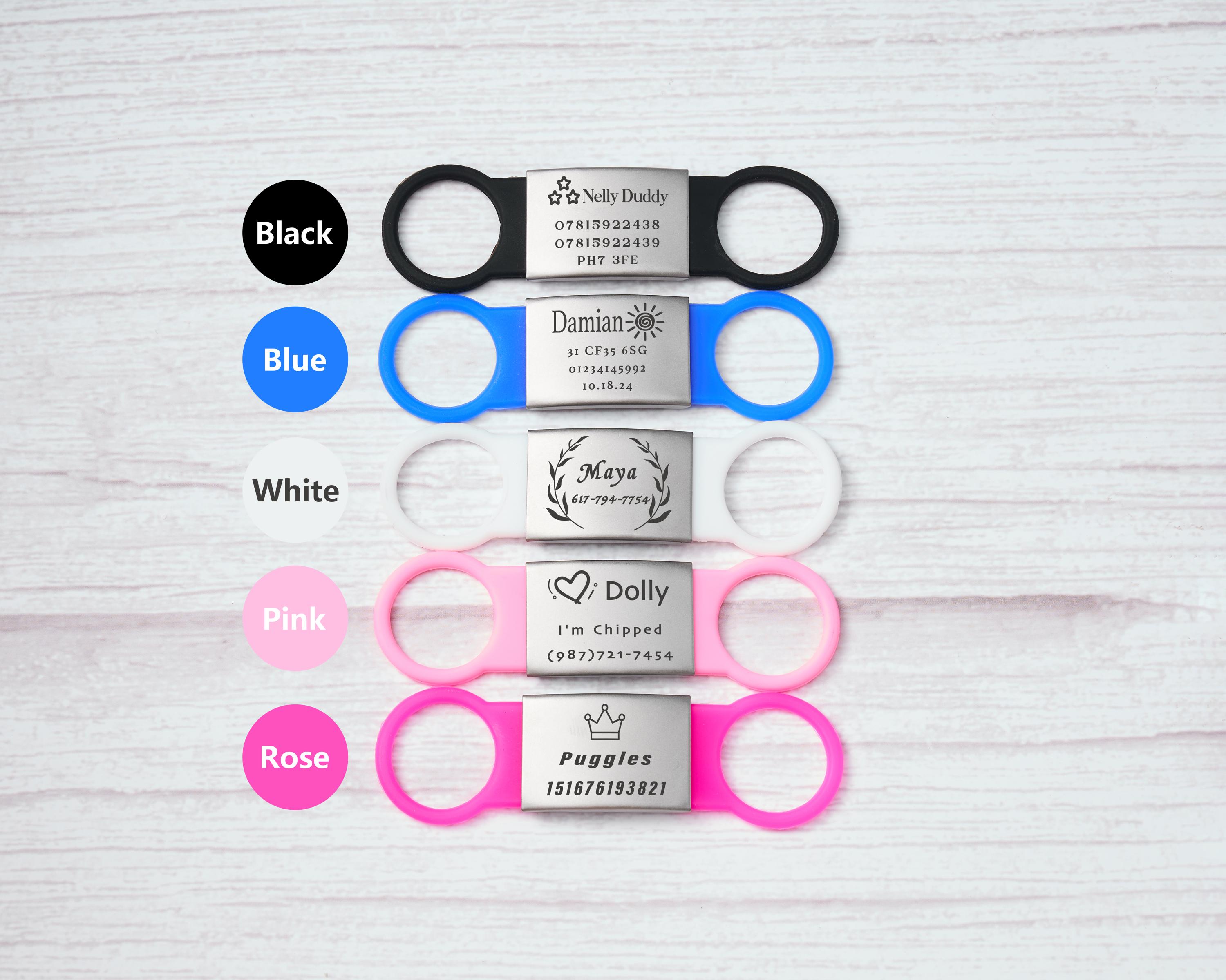 Engraved Detachable Name Tag for Dog Collar,personalized Hardware Slide ...