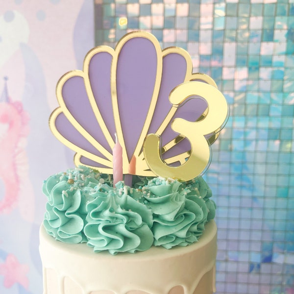 Seashell Cake Topper - Etsy