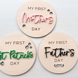 My First Holiday Bundle, Babys First Milestones Set, Holiday Photos ...
