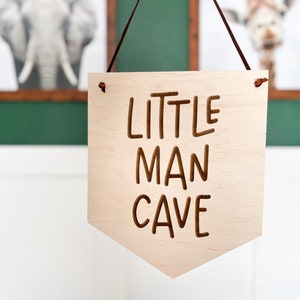 Little Man Cave Sign, Little Babe Cave Sign, Boy Nursery Decor, Boys ...