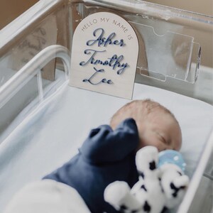 Birth Announcement Sign for Hospital, Arch Baby Announcement Sign, Baby ...