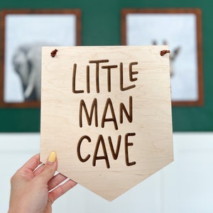 Little Man Cave Sign, Little Babe Cave Sign, Boy Nursery Decor, Boys ...