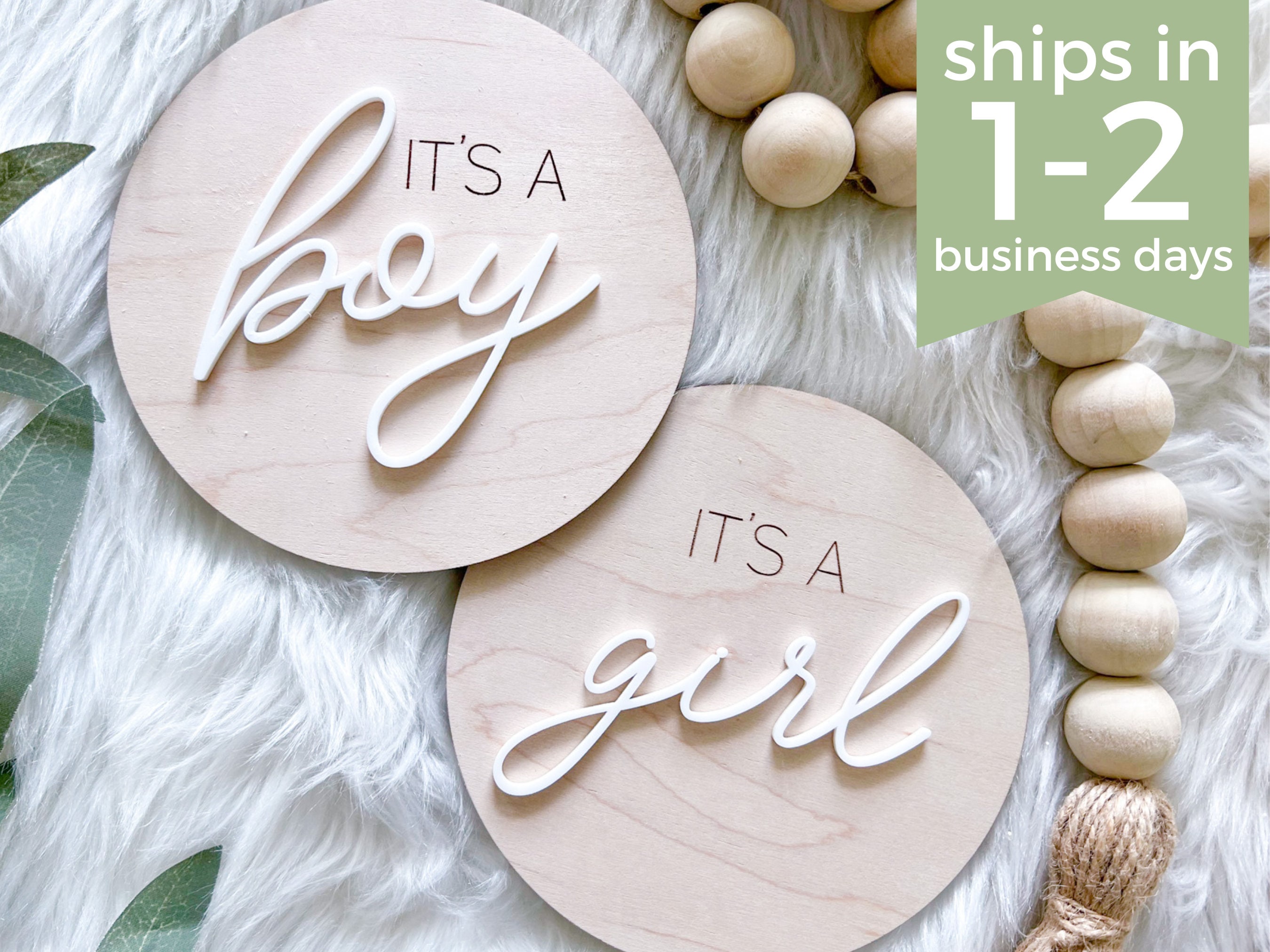 It's a Boy It's a Girl Wooden Sign for Hospital, Hello World Sign ...