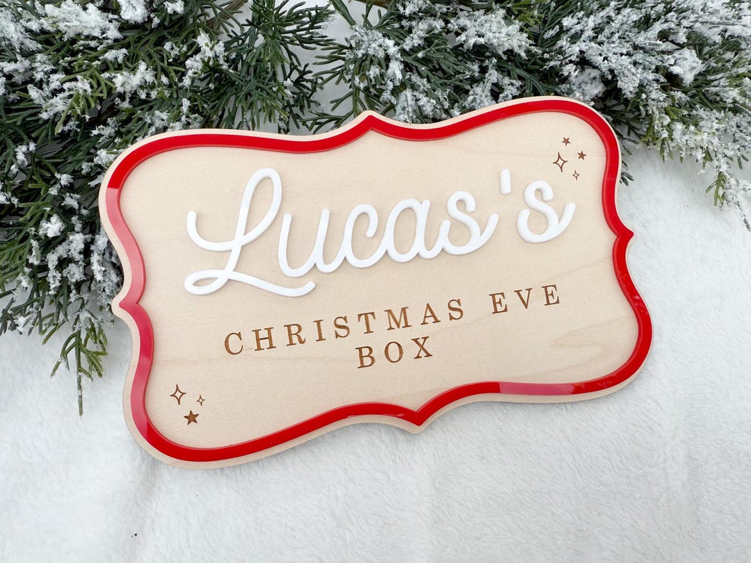 Christmas Eve Box Plaque for Kids – Christmas Crate Sign, Special ...