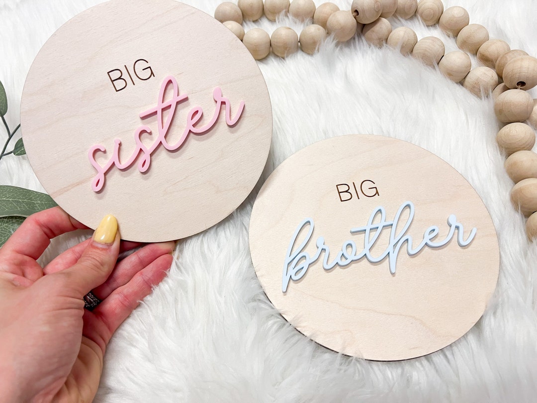 Big Brother Big Sister Pregnancy Reveal Announcement Sign, It's a Boy ...