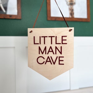 Little Man Cave Sign, Little Babe Cave Sign, Boy Nursery Decor, Boys ...