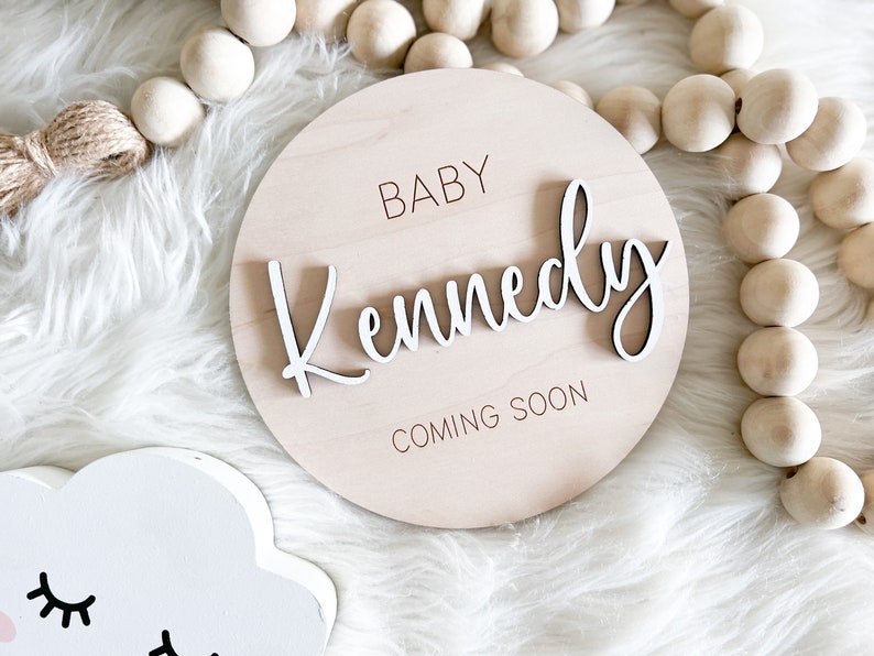 Baby Coming Soon We Are Pregnant Baby Announcement Sign - Etsy