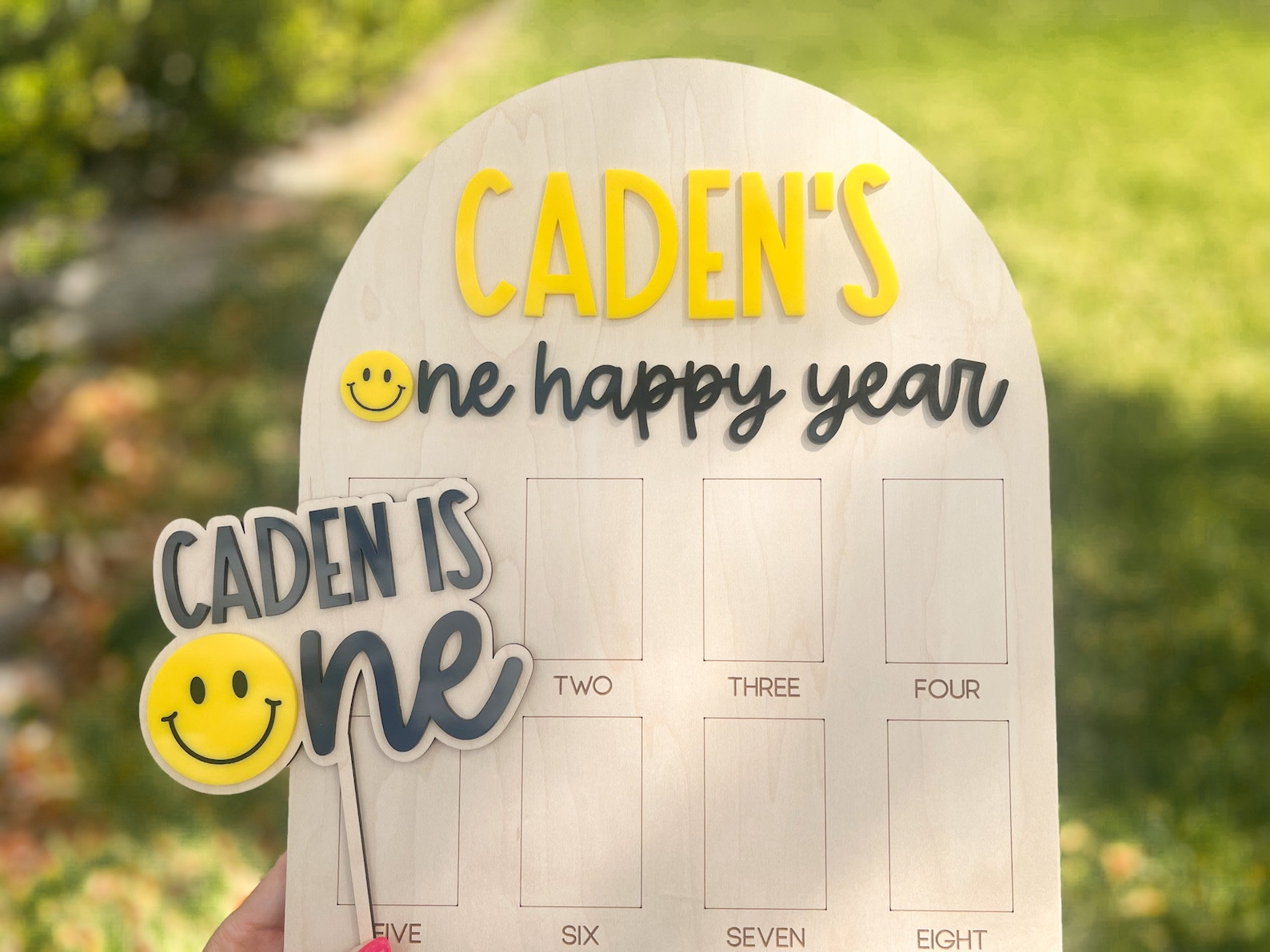 One Year Photo Board, One Happy Dude Birthday Party Decor, One Happy ...