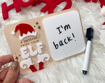 Elf Message Board, Message From Your Elf, Elf Prop, Christmas Decor ...
