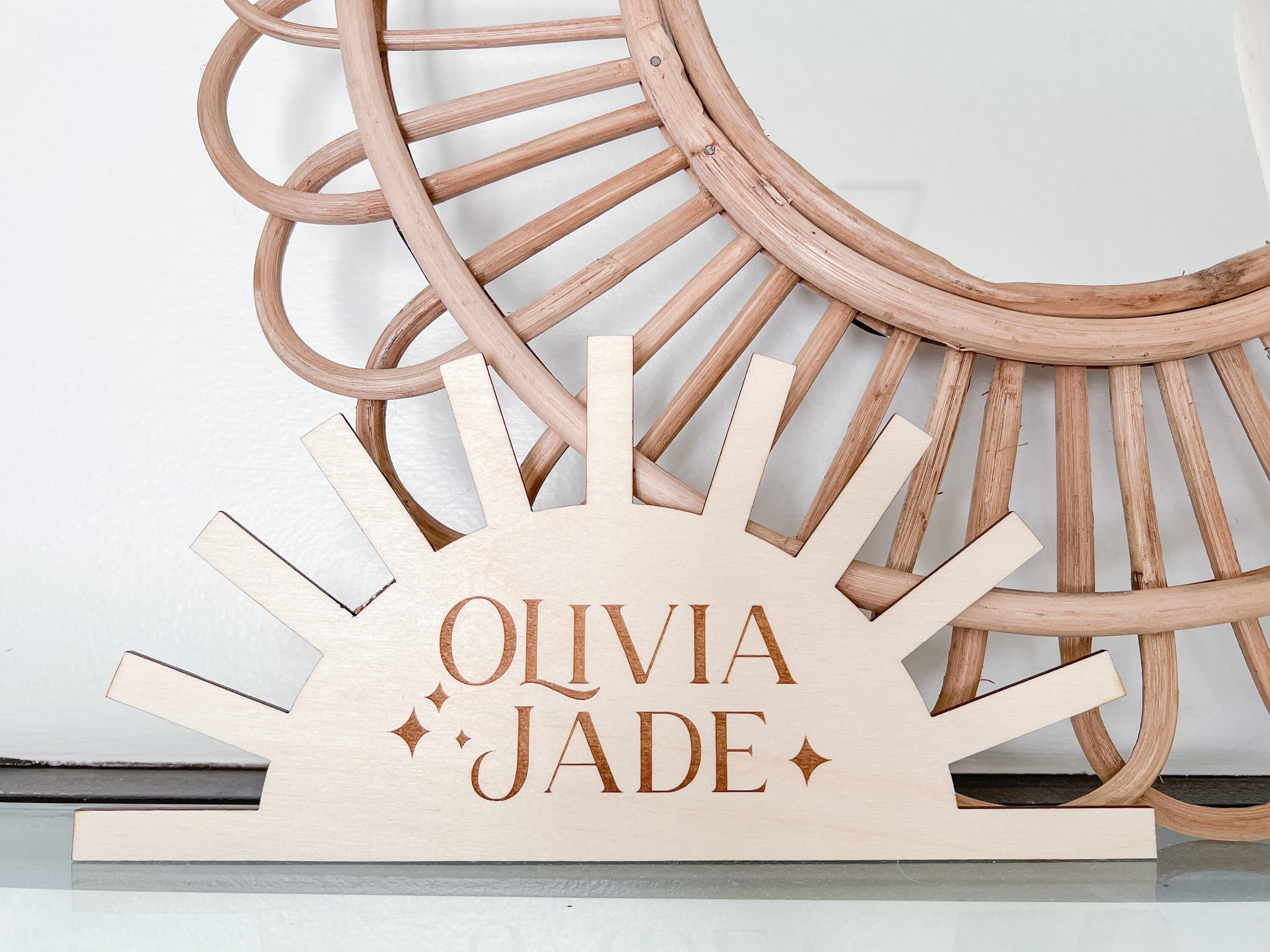 Boho Baby Name Sign Retro Wooden Name Sign Boho Name Sign - Etsy