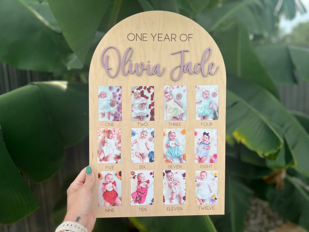 My First Year Board, One Year Photo Board, My First Year Photo Display ...