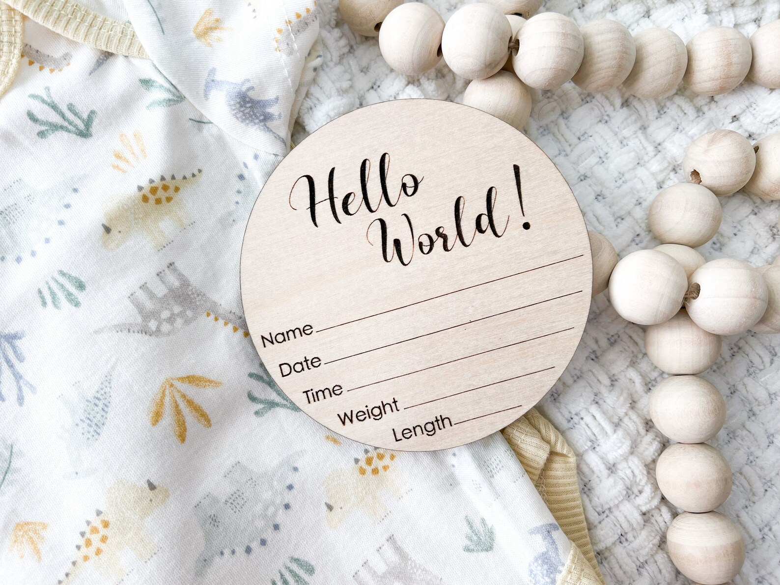 Hello World Birth Stat Sign Hospital Announcement Sign - Etsy