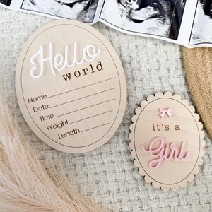Hospital Gender Reveal It's a Boy It's a Girl Wooden Sign, Gender ...