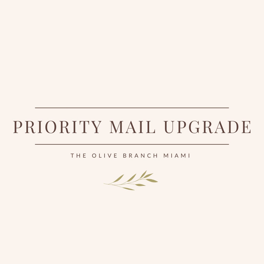 PRIORITY MAIL UPGRADE - for Current Orders, Not New Orders. - Etsy