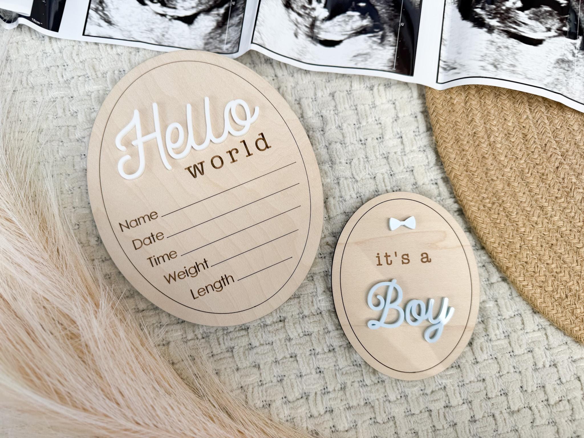 Hospital Gender Reveal It's a Boy It's a Girl Wooden Sign, Gender ...