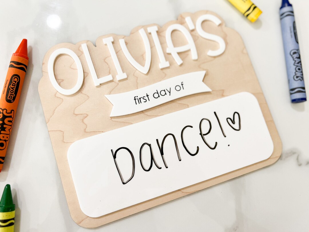 Personalized My First Day of Sign, Last Day of School, Reusable Back to ...