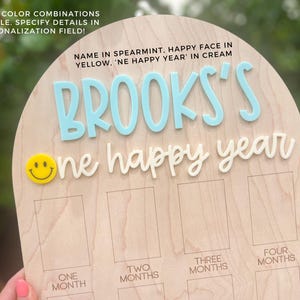 One Year Photo Board, One Happy Dude Birthday Party Decor, One Happy ...