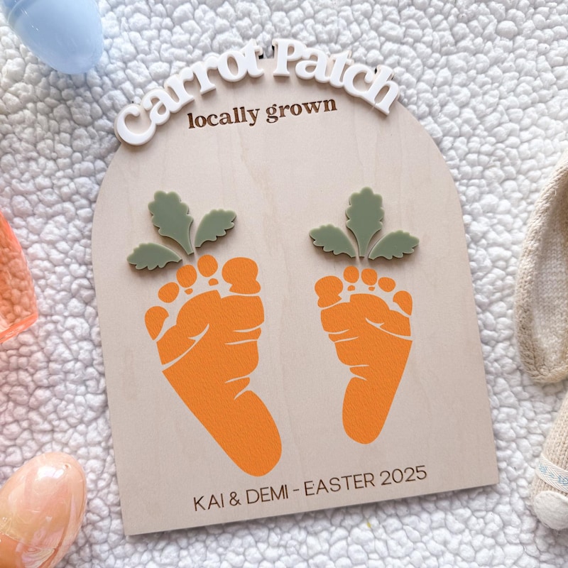 Easter Footprint Art - Etsy