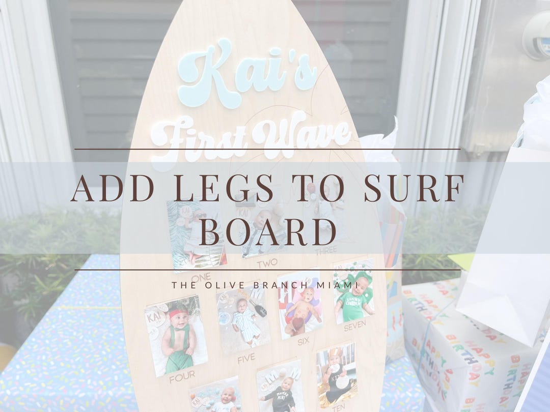 Legs for Surf Birthday Board - Etsy