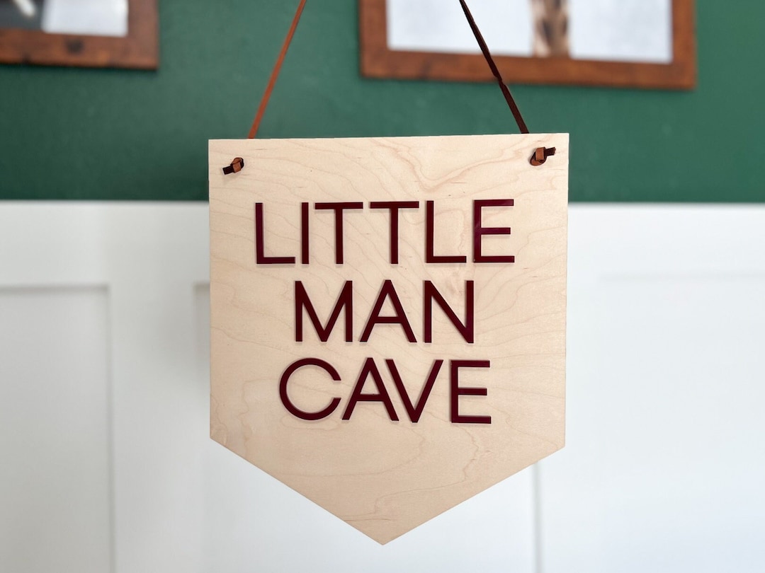 Little Man Cave Sign, Little Babe Cave Sign, Boy Nursery Decor, Boys ...