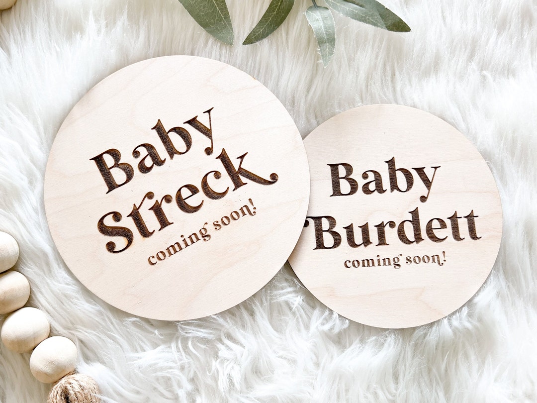 Baby Announcement Sign, Personalized Pregnancy Reveal, Custom Baby ...