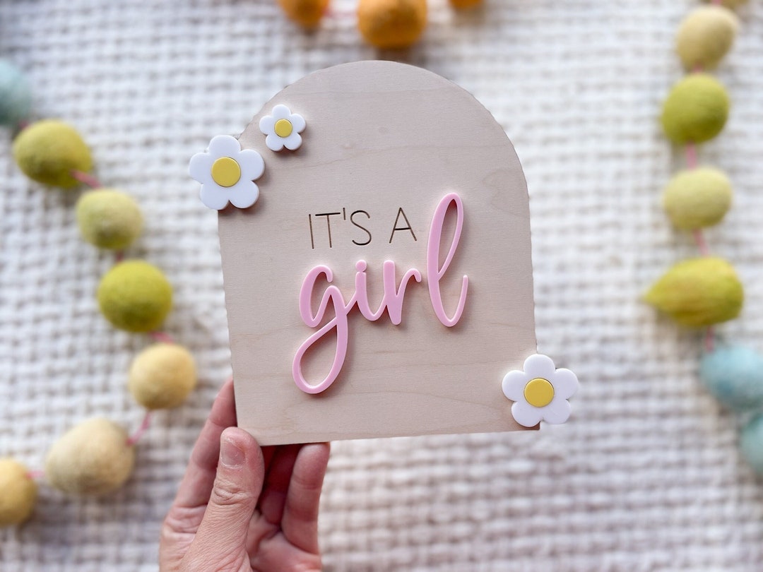 It's a Girl Gender Baby Sign for Hospital, She's Here Gender Reveal, It ...