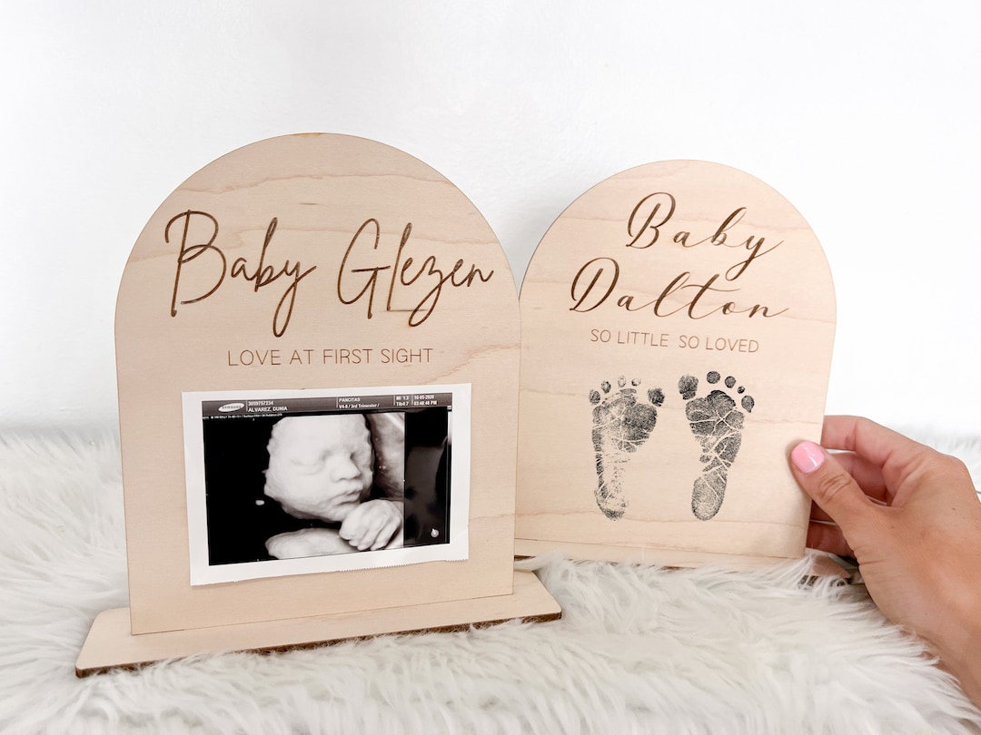 Baby Announcement Picture Frame, Ultrasound Frame, Personalized ...