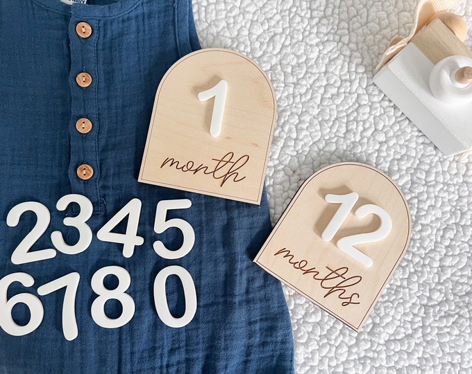 Ocean Whale Monthly Milestone Disc | Baby Monthly Discs for Photos ...