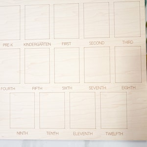 My School Years Picture Board, School Years Picture Frame Preschool to ...
