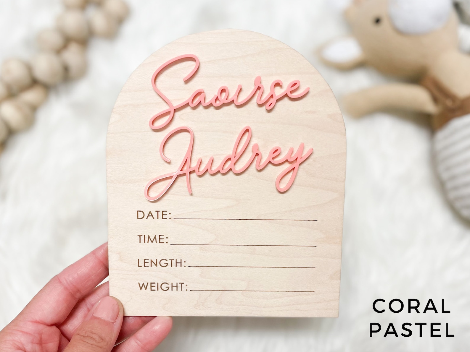 Baby Birth Announcement Sign, Hello My Name is Baby Hospital Sign, Name ...