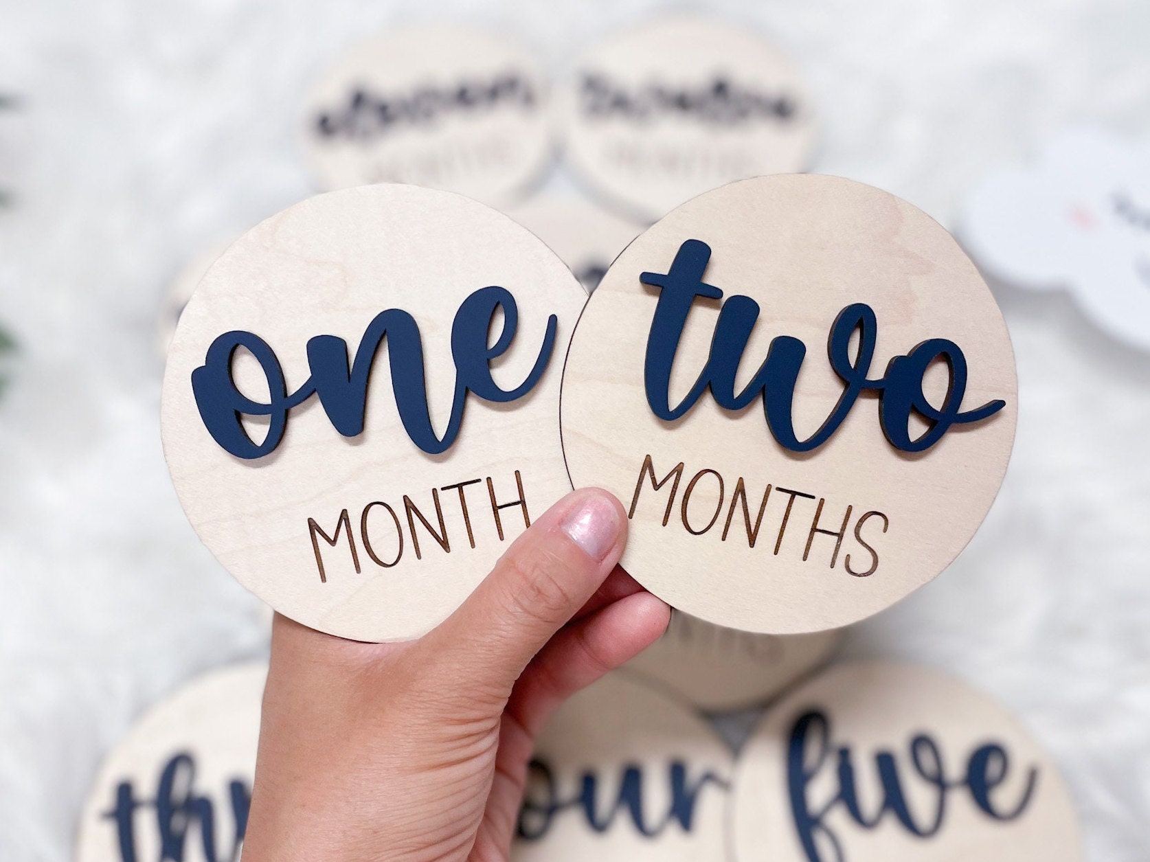 Baby Milestone Cards, Baby Month Signs Baby, Monthly Milestone Baby ...